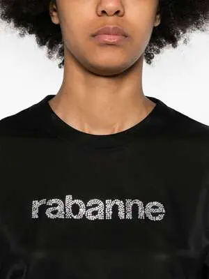 Rabanne Logo-embellished Jersey T-shirt