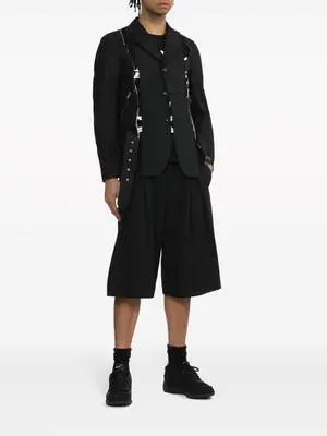 BLACK COMME DES GARÇONS Cut-out Detailed Biker Jacket