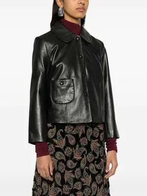 Ba&sh Mylos Leather Jacket - Black