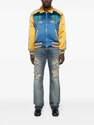 Rhude Palm Eagles Souvenir Bomber Jacket - Blue