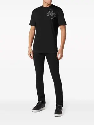 Philipp Plein Rhinestone-embellished Cotton T-shirt