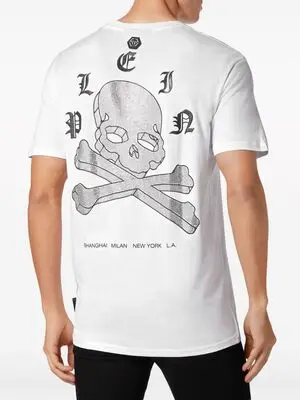 Philipp Plein Skull Logo Cotton T-shirt