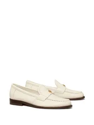 Tory Burch Leather Loafers - White