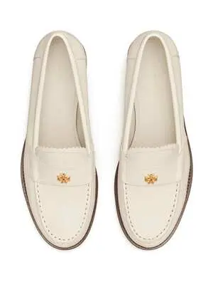 Tory Burch Leather Loafers - White