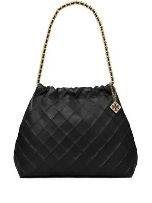 Tory Burch Fleming Soft Drawstring Tote Bag - Black