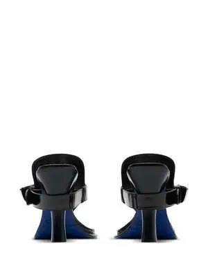 Burberry Leather Thong Sandals - Black