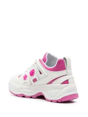 CHIARA FERRAGNI Logo-appliqué Leather Sneakers