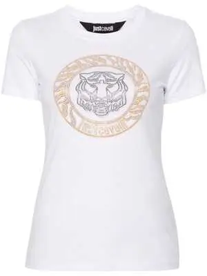 Just Cavalli Tiger Head Studded T-shirt