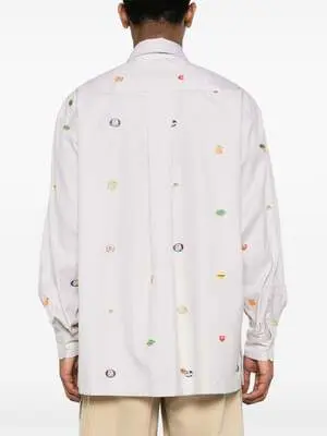 Kenzo Fruit Stickers Striped Shirt