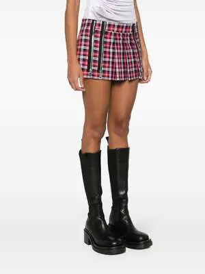 Dsquared2 Checked Pleated Mini Skirt