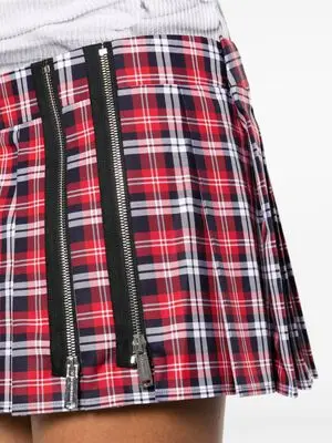 Dsquared2 Checked Pleated Mini Skirt