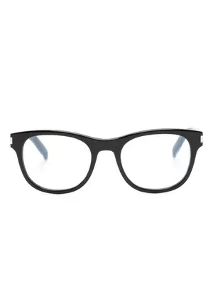 Saint Laurent Oval-frame Glasses - Black