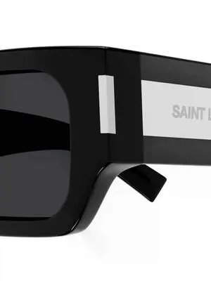 Saint Laurent Rectangle-frame Sunglasses - Black