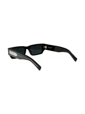 Saint Laurent Rectangle-frame Sunglasses - Black
