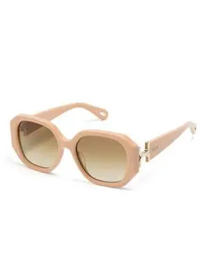 Chloé Marcie Oversized Sunglasses - Neutrals
