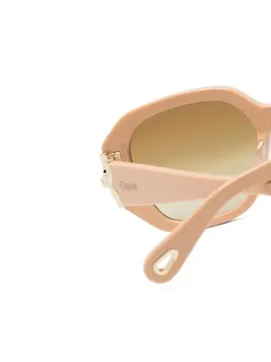 Chloé Marcie Oversized Sunglasses - Neutrals