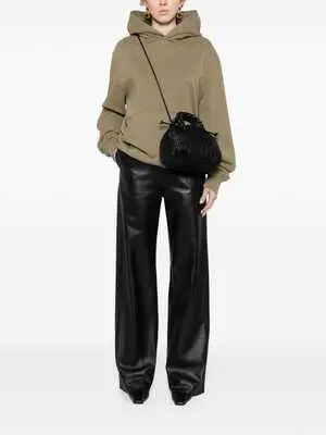 Hereu Trapeze Raffia Tote Bag - Black