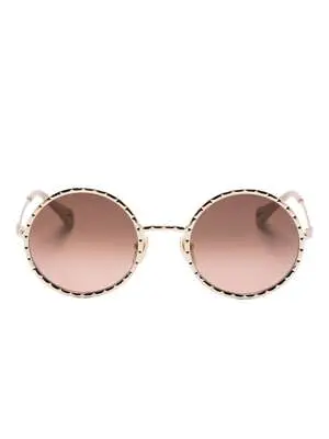 Chloé Round-frame Sunglasses - Gold