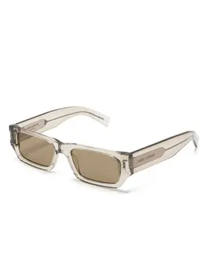 Saint Laurent Naked Wire Rectangle-frame Sunglasses