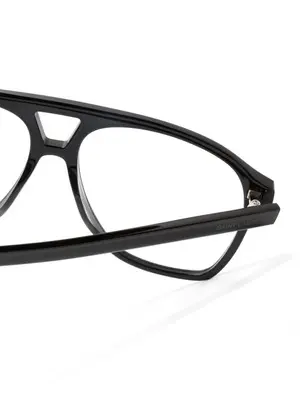 Saint Laurent Pilot-frame Glasses - Black