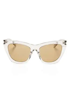 Saint Laurent Sl214 Kate Cat-eye Sunglasses - Neutrals