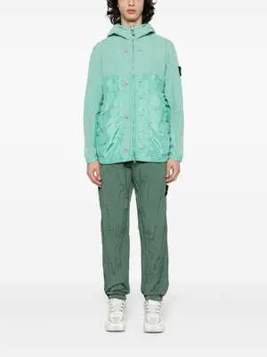 Stone Island Lightweight Hooded Jacket - Green