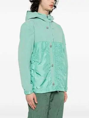 Stone Island Lightweight Hooded Jacket - Green