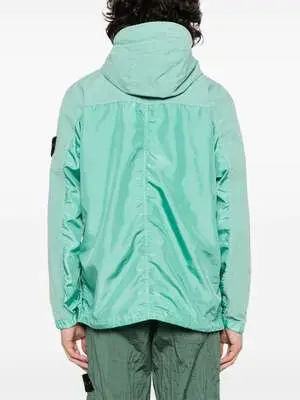 Stone Island Lightweight Hooded Jacket - Green