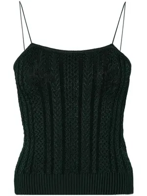 Jacquemus Le Haut Bela Ribbed-knit Top - Green