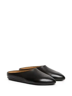 Marsèll Pointed-toe Leather Mules - Black