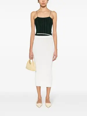Jacquemus La Jupe Parlu Knitted Midi Skirt - Neutrals