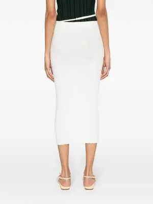 Jacquemus La Jupe Parlu Knitted Midi Skirt - Neutrals