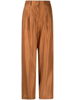 FORTE_FORTE Wide-leg Trousers - Brown