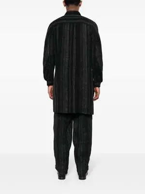 Yohji Yamamoto Stiped Knot-detail Shirt