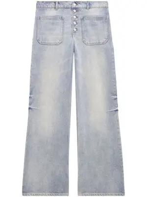 COURREGES Multiflex Logo-embroidered Jeans