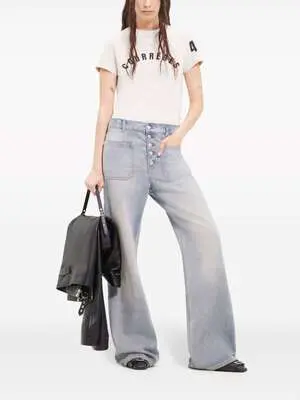 COURREGES Multiflex Logo-embroidered Jeans