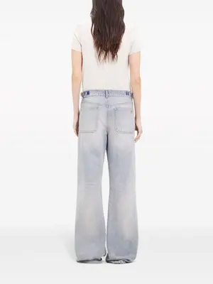 COURREGES Multiflex Logo-embroidered Jeans