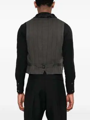 Yohji Yamamoto Patterned Jacquard Waistcoat