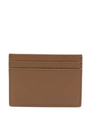 Saint Laurent Cassandre Card Holder - Brown