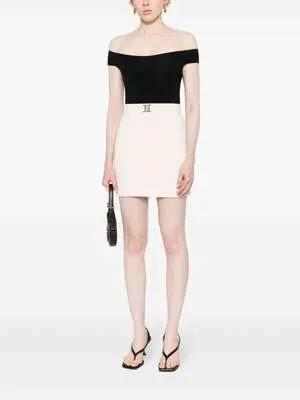 Elisabetta Franchi Logo-plaque Mini Skirt