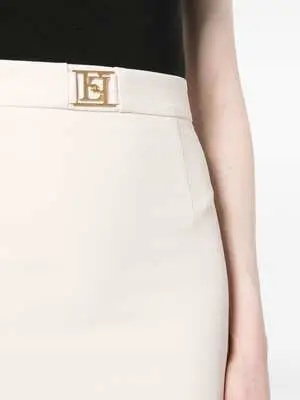 Elisabetta Franchi Logo-plaque Mini Skirt