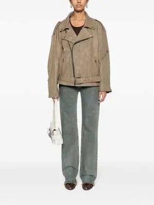 Acne Studios Crinkled-finish Biker Jacket