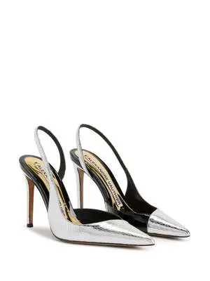 Alexandre Vauthier 105mm Snakeskin-effect Leather Pumps