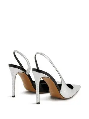 Alexandre Vauthier 105mm Snakeskin-effect Leather Pumps