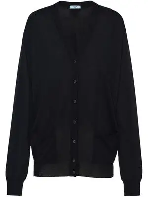 Prada V-neck Cashmere Cardigan