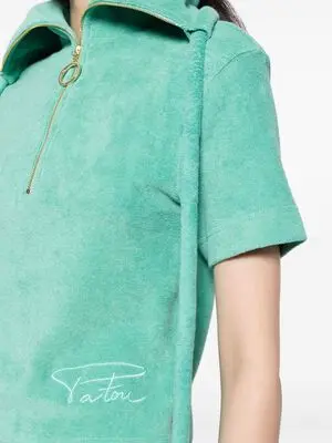 PATOU Half-zip Terrycloth Polo Shirt