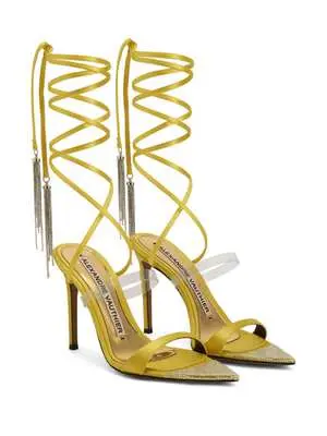 Alexandre Vauthier 105mm Ankle-strap Leather Sandals