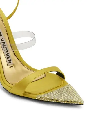 Alexandre Vauthier 105mm Ankle-strap Leather Sandals