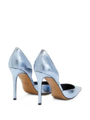 Alexandre Vauthier Metallic-effect Leather Pumps