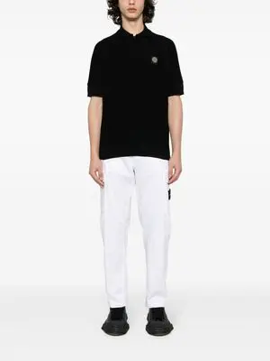 Stone Island Straight-leg Cotton Trousers
